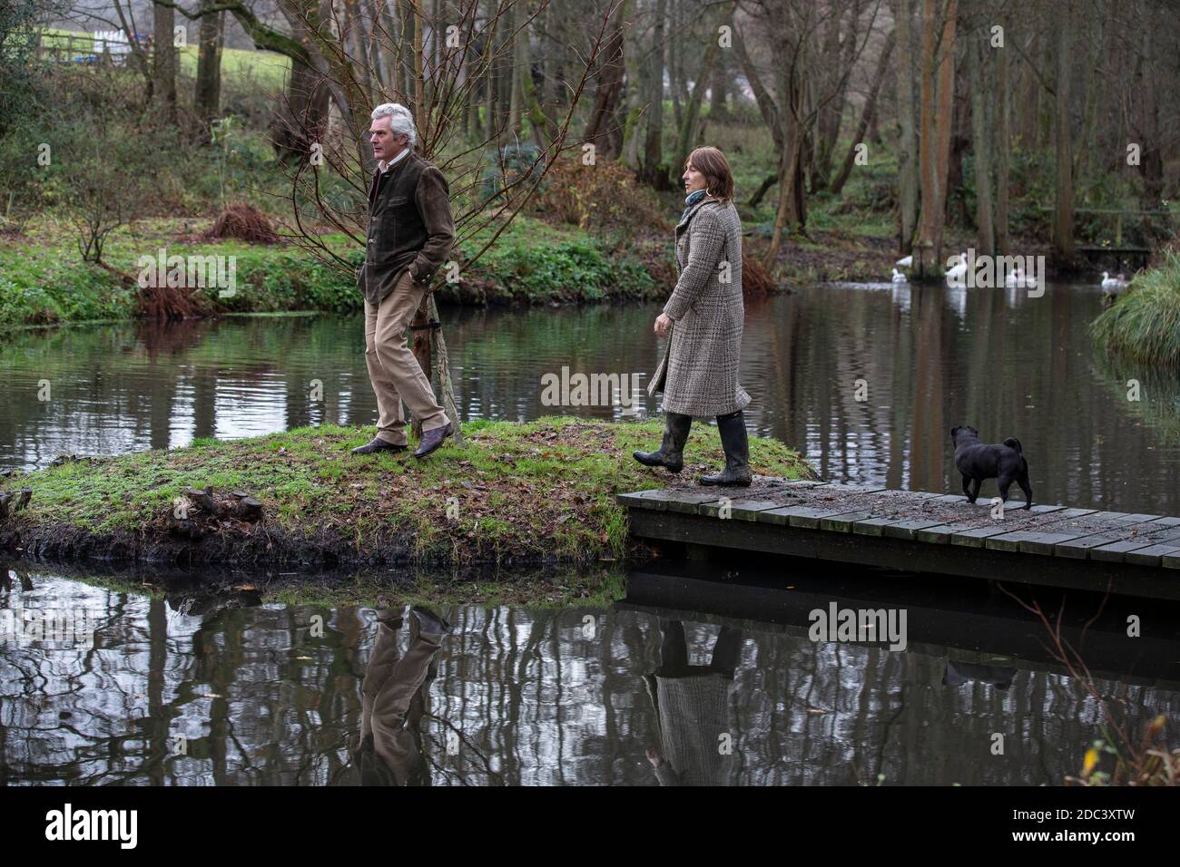 Edward and Lulu Hutley at Slades Farm, Wintershall Estate, Surrey ...
