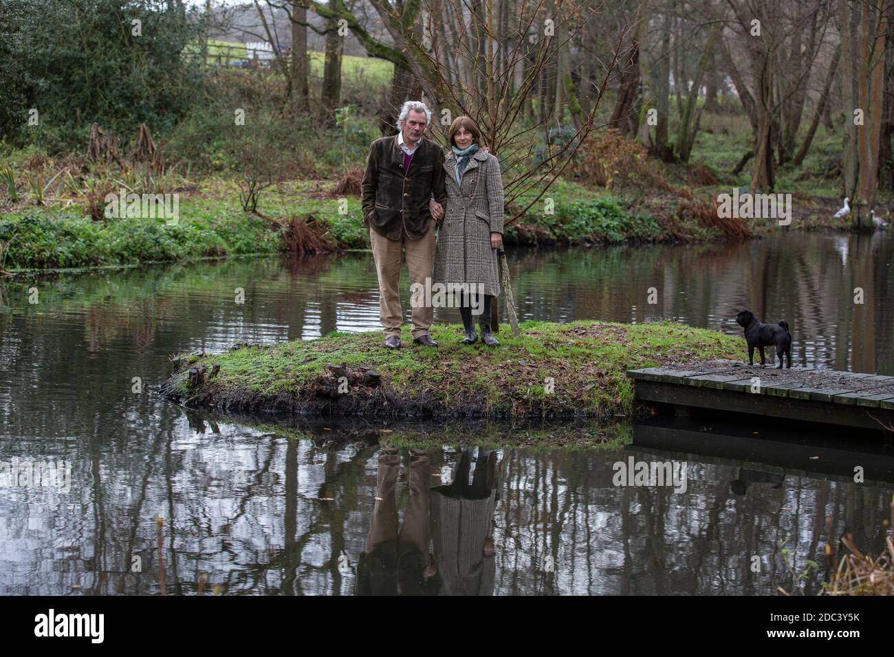 Edward and Lulu Hutley at Slades Farm, Wintershall Estate, Surrey ...