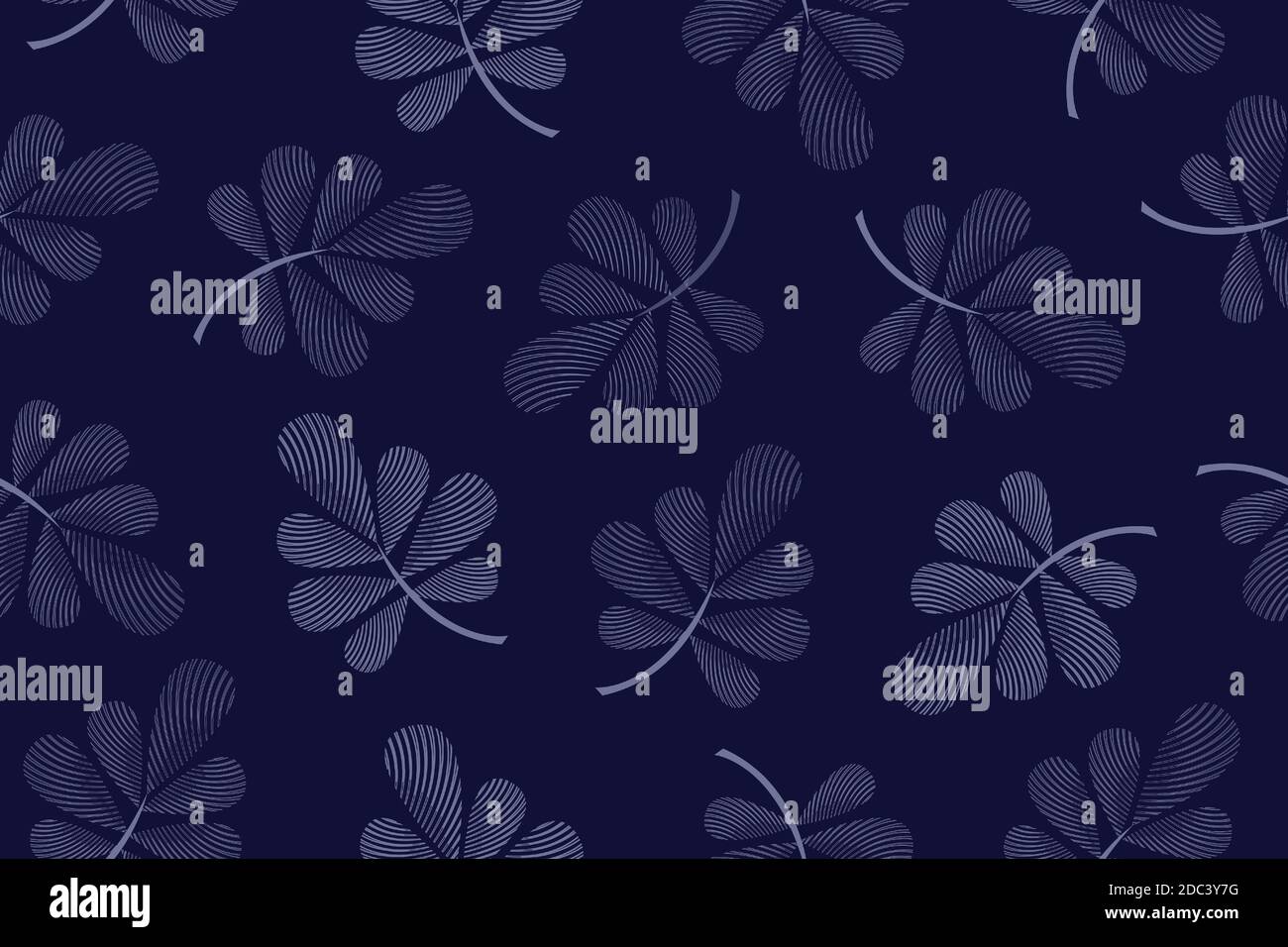 Art floral vector seamless pattern. Blue leaves Stock Vector Image ...