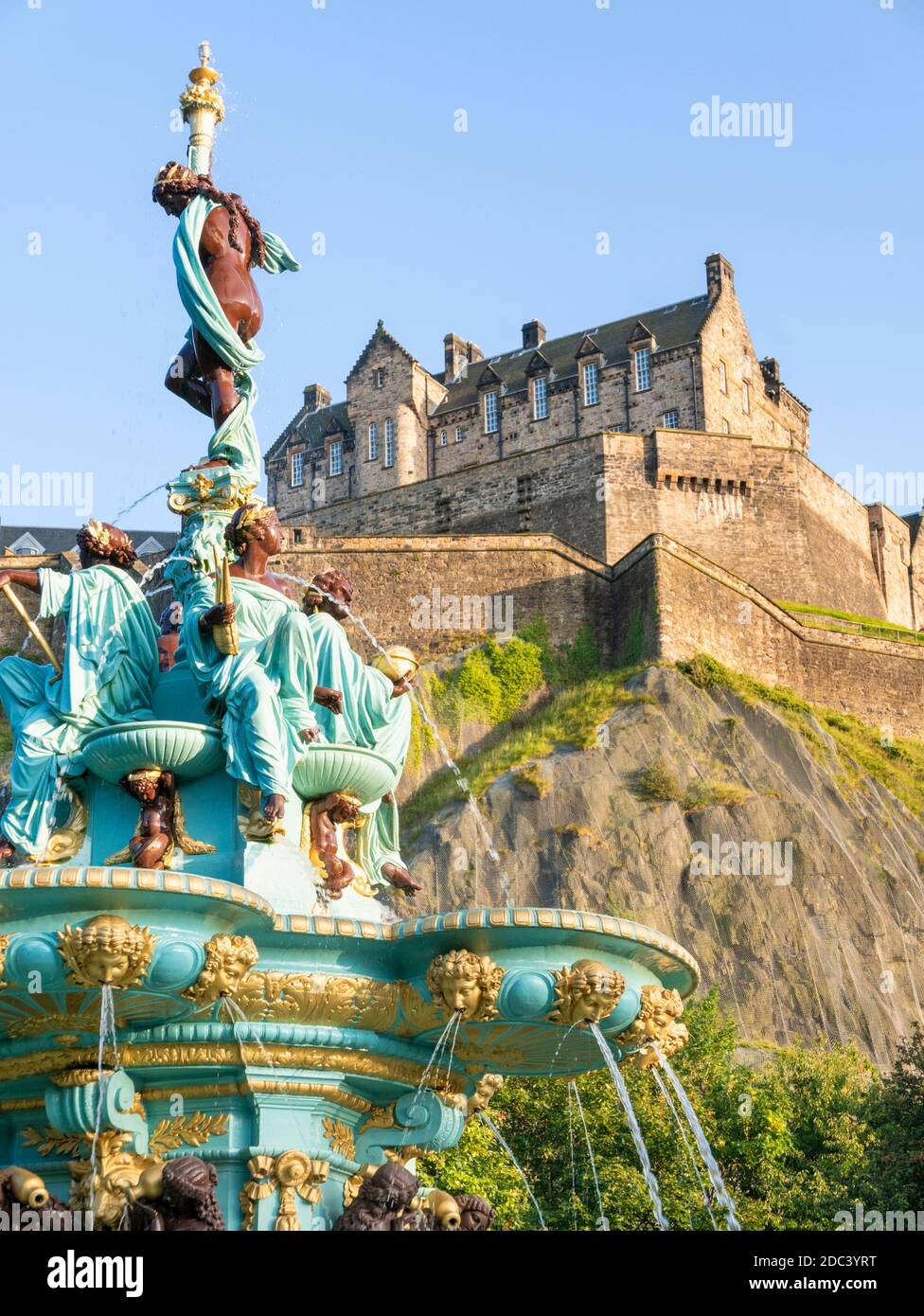 Edinburgh Ross fountain Edinburgh ornate newly restored Ross Fountain ...