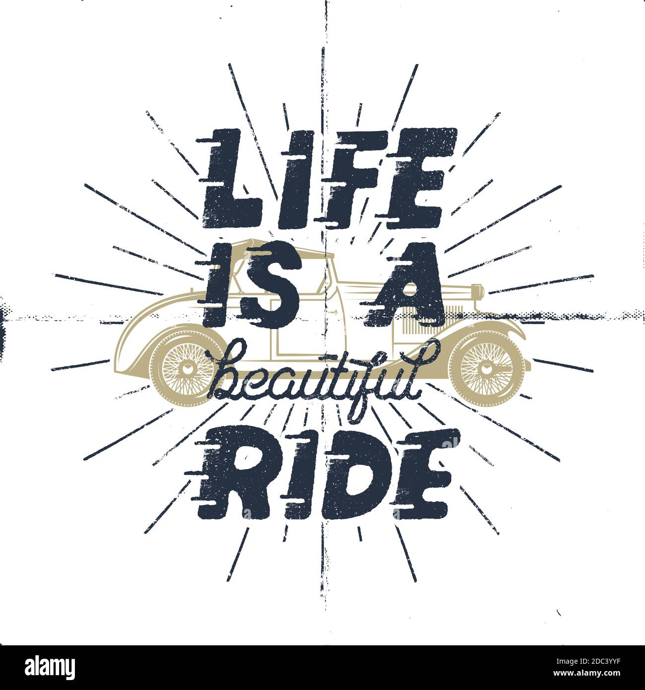 Life is a beautiful ride. Inspiring creative motivation quote ...