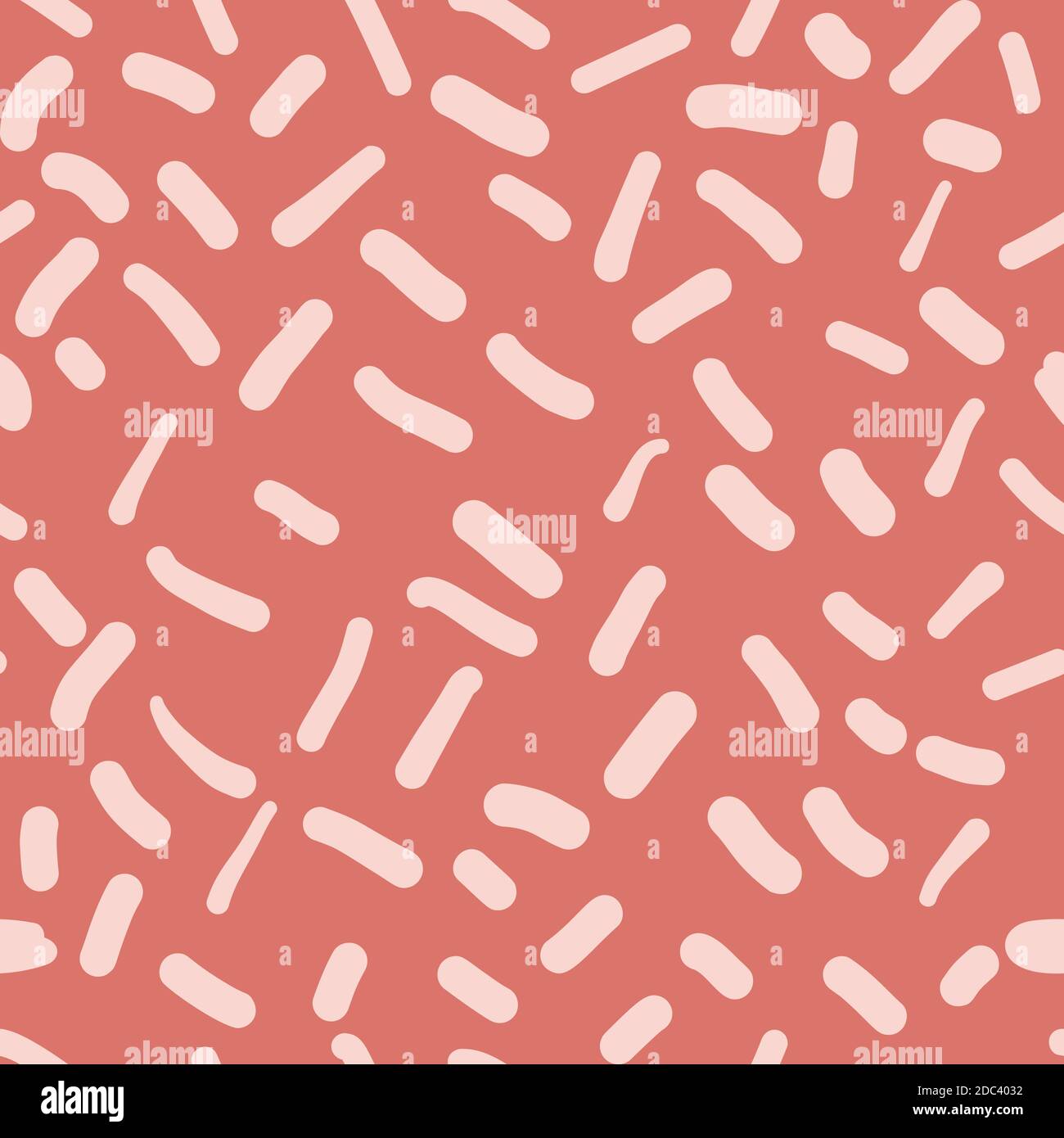 Sprinkles dashes vintage seamless pattern vector. Cute hand drawn ...