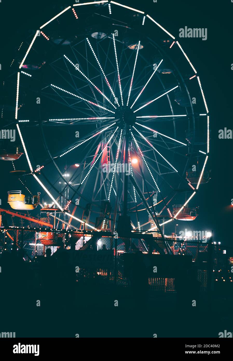 Ferris wheel night Stock Photo - Alamy