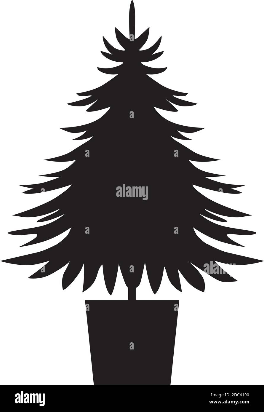 Christmas tree drawing one Cut Out Stock Images & Pictures - Alamy