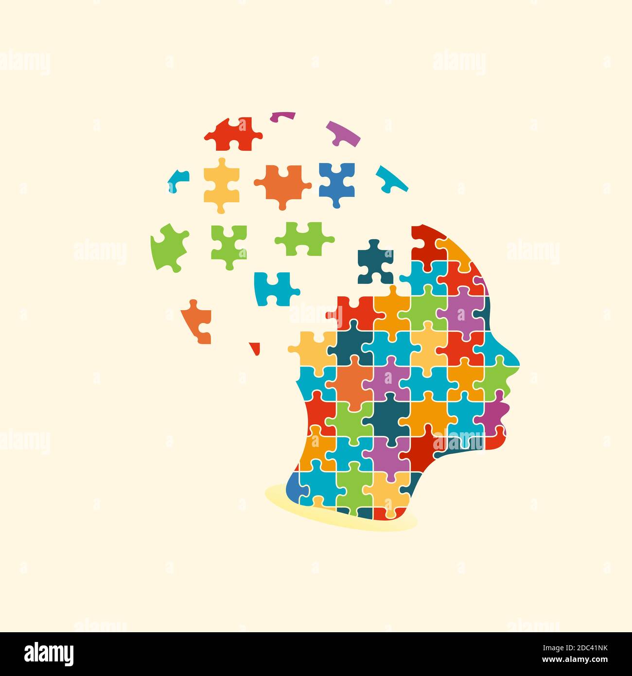 Brain human puzzle pieces creative hi-res stock photography and images ...