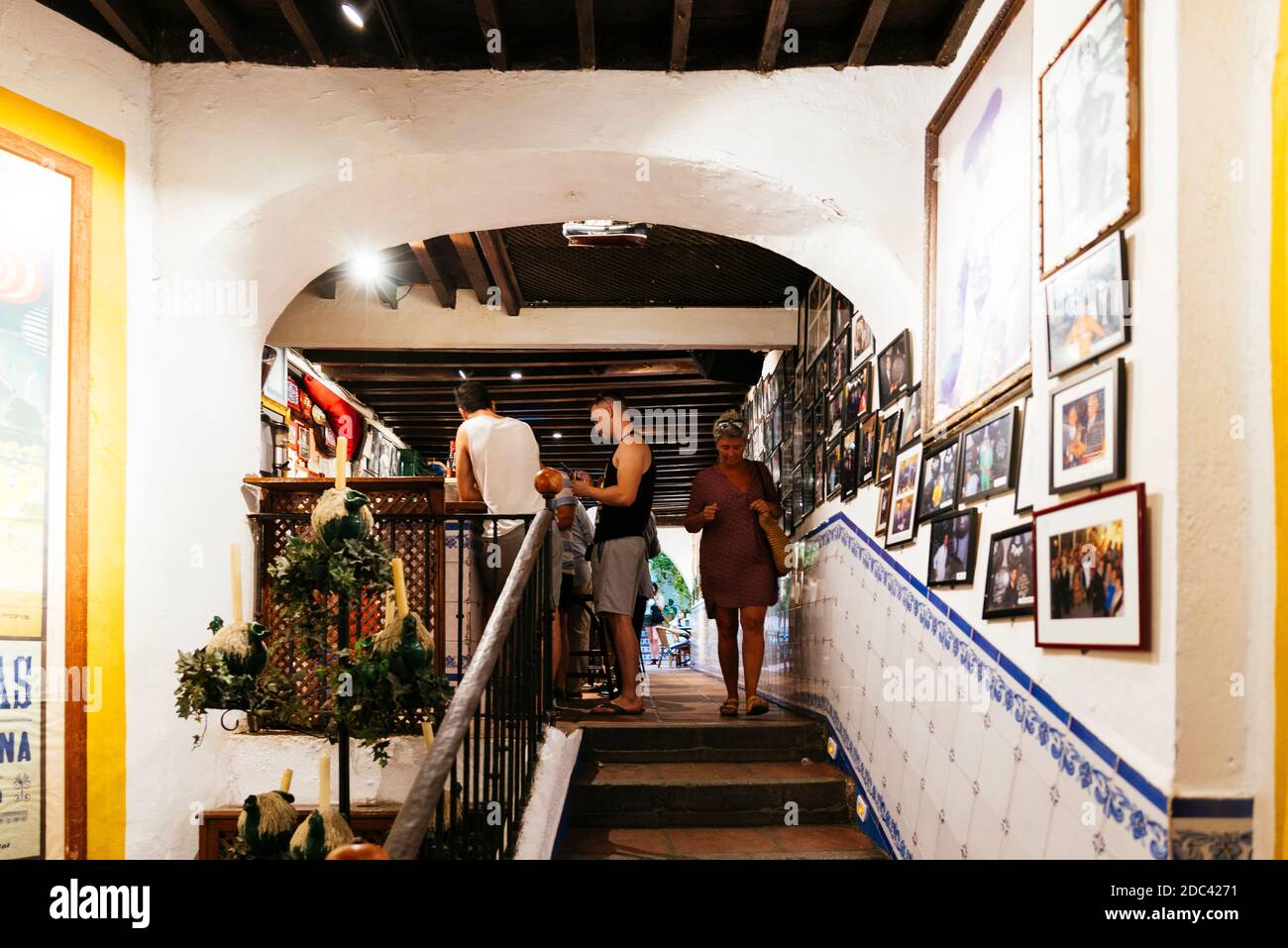 The centuries-old wineries El Pimpi, a traditional tapas bar. Málaga ...
