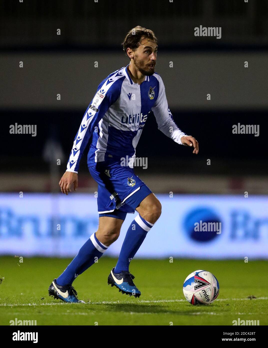 Bristol Rovers' Ed Upson during the Papa John's Trophy Southern Group D ...