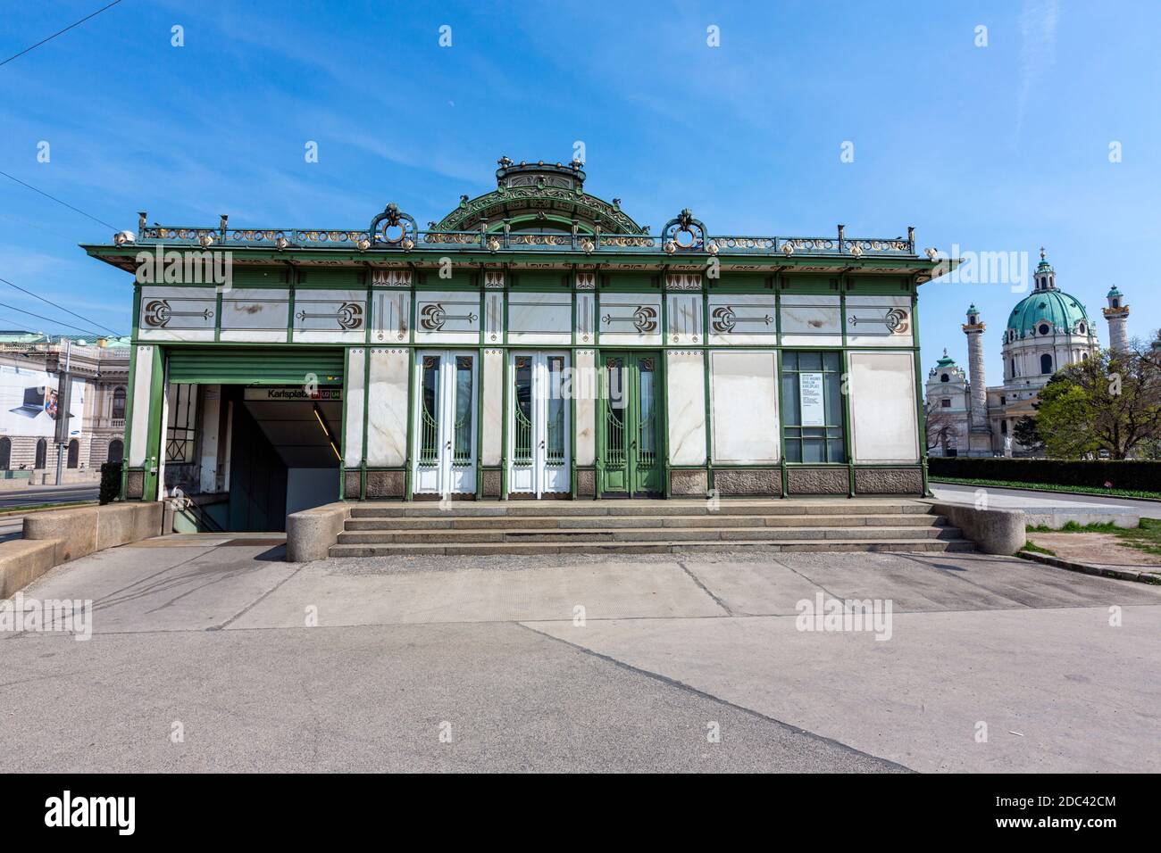 Karlsplatz Stadtbahn Station, designed by Otto Wagner, , Vienna ...