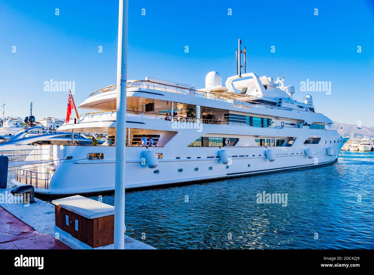 Lady Haya, an impressive 64-meter-long vessel, which belonged to the ...