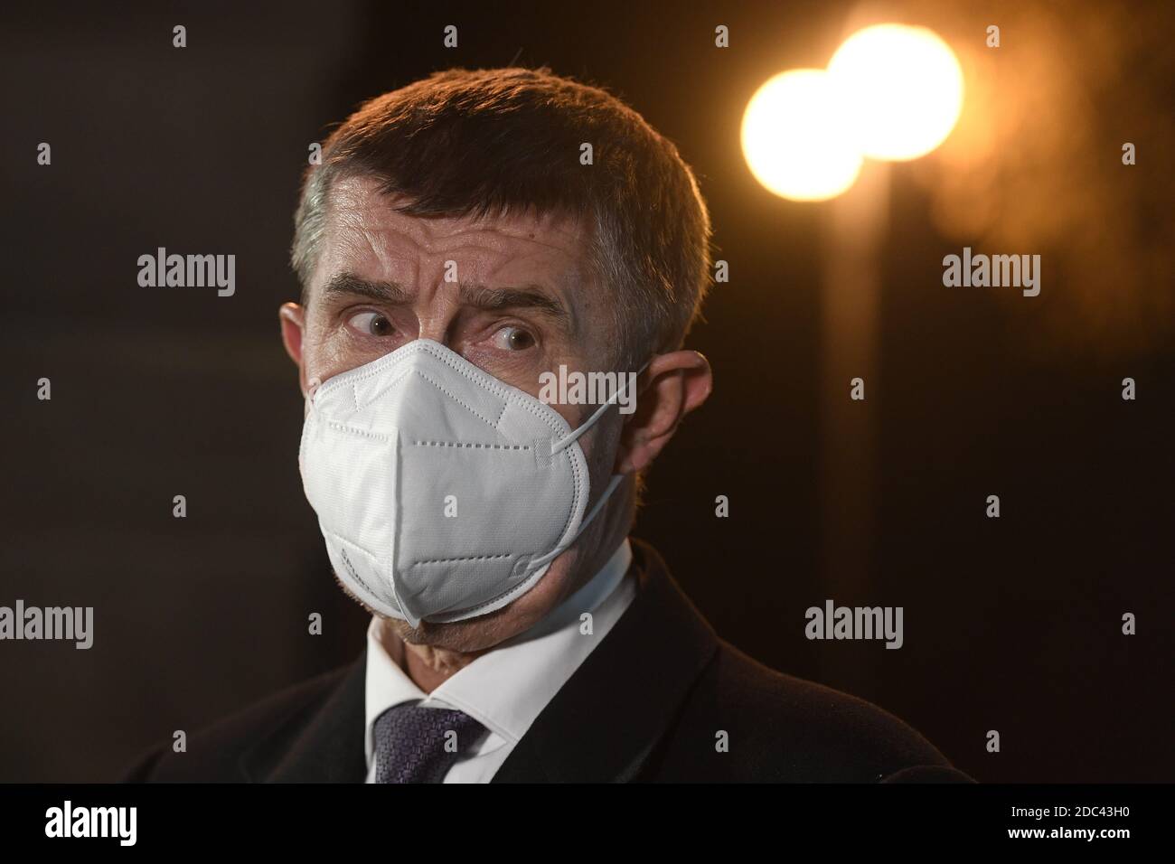 Lany, Czech Republic. 18th Nov, 2020. Czech Prime Minister Andrej Babis ...