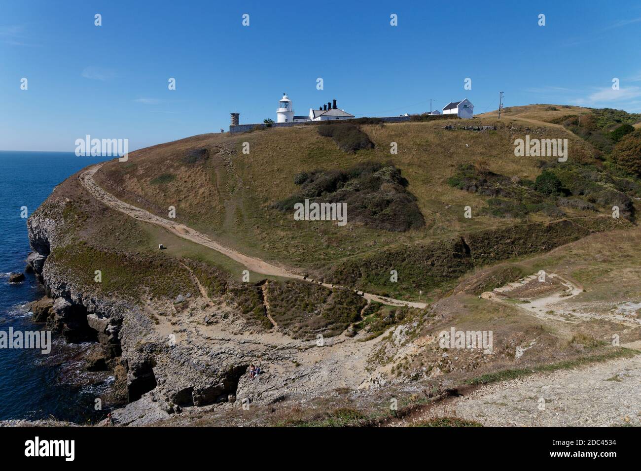 Anvil Point Lighthouse Durlston Country Park Dorset Stock Photo - Alamy