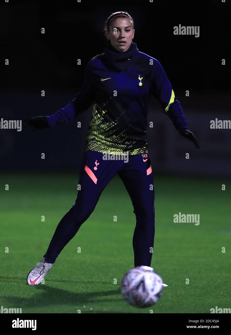 Tottenham Hotspur's Alex Morgan warming up before the Continental Cup ...