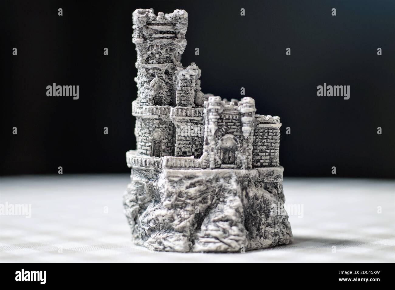 small sculpture of a stone medieval castle Stock Photo - Alamy