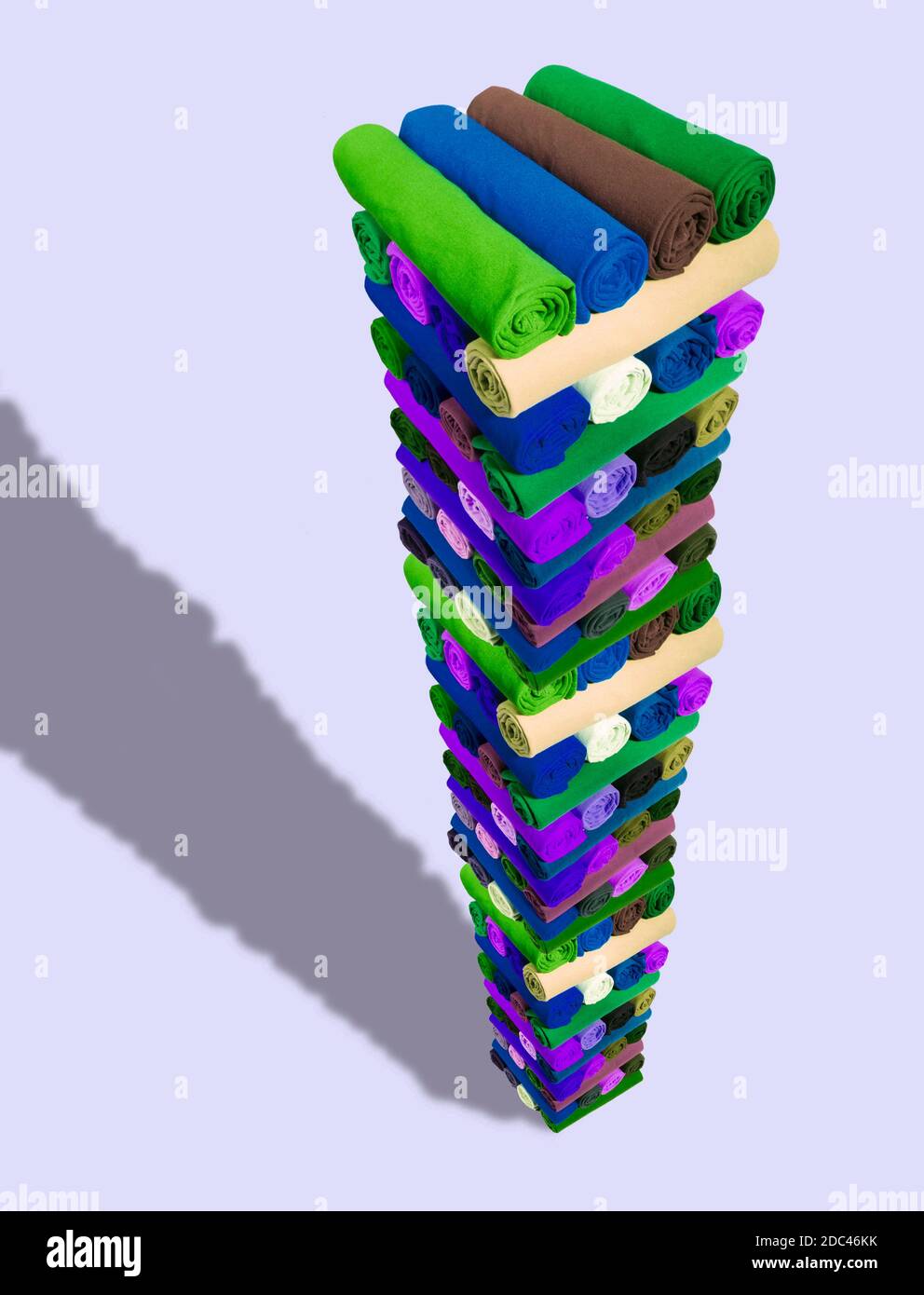 Looking down on stack of shirts hi-res stock photography and images - Alamy