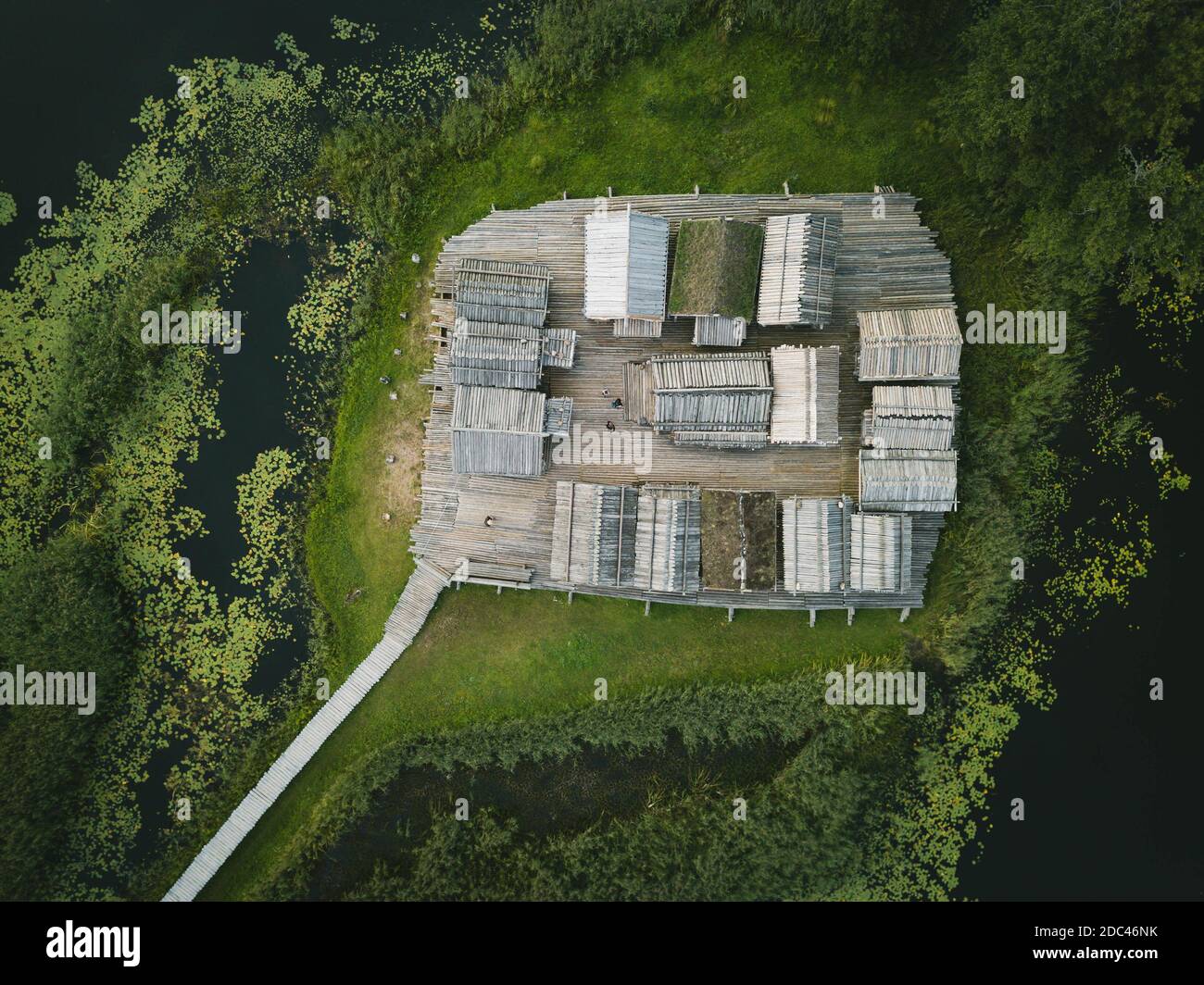 Reconstruction of wooden fortified settlement of ancient european ...