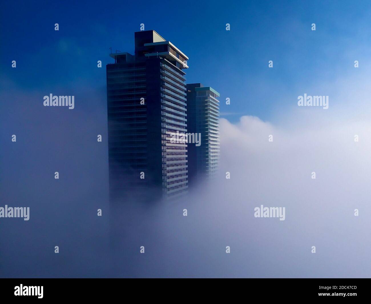 skyscrapers in the clouds Stock Photo - Alamy