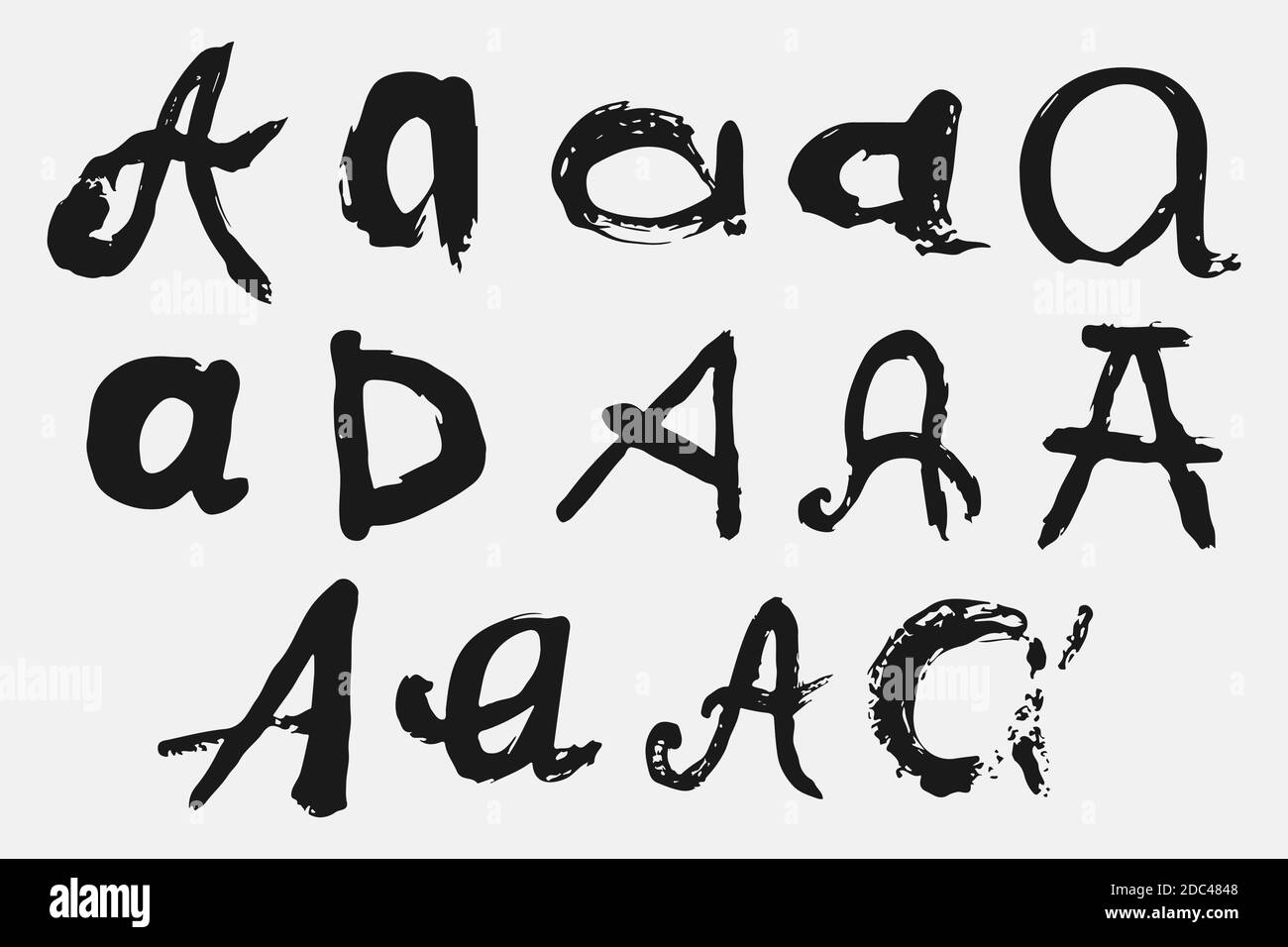 Letter a calligraphy hi-res stock photography and images - Alamy