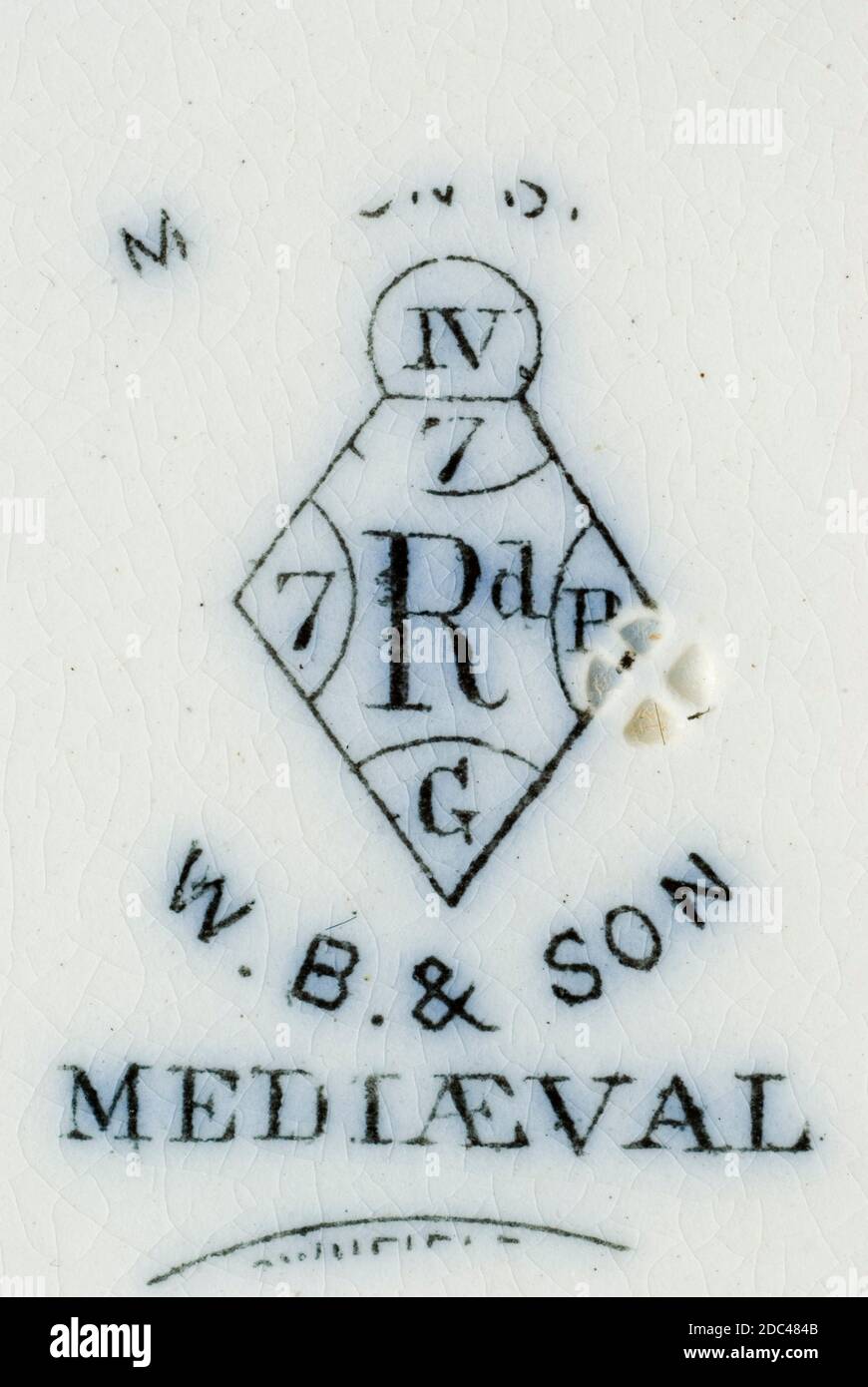 Victorian Design Registration Mark Stock Photo - Alamy