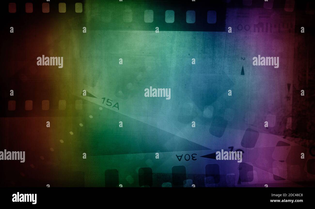 Colorful film negative frames background Stock Photo - Alamy