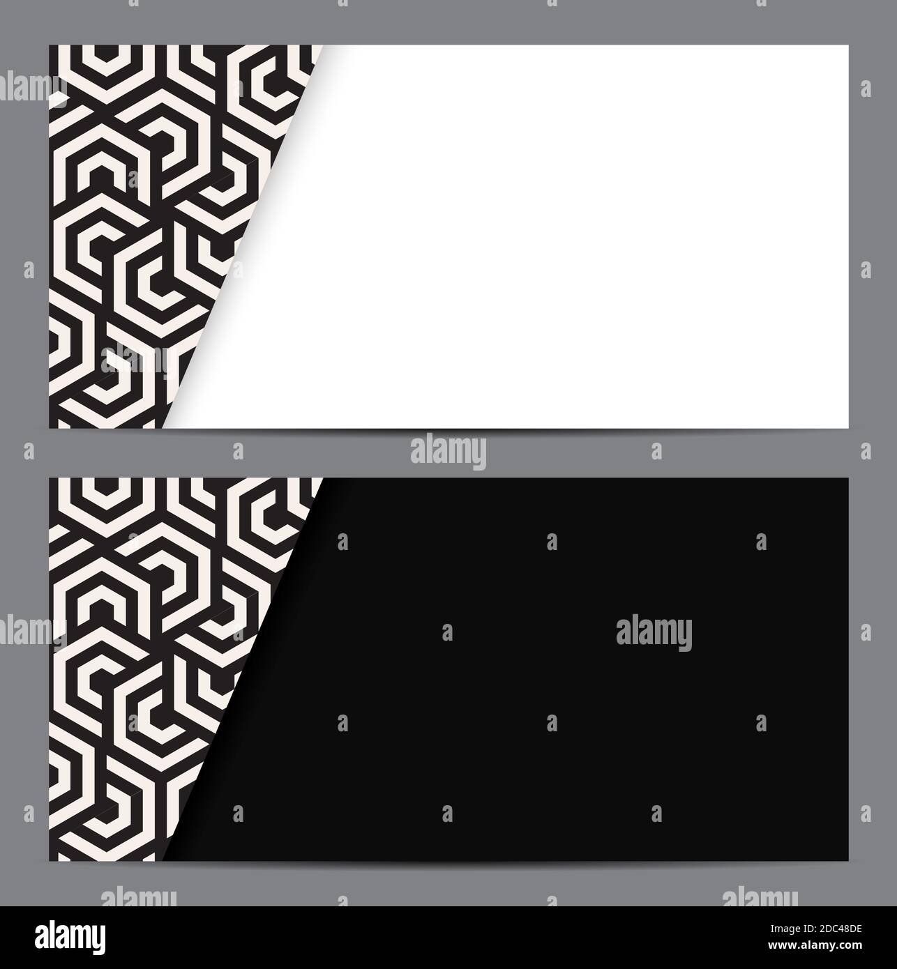 Abstract Business Card with Geometric Pattern. Illustration Stock Photo ...