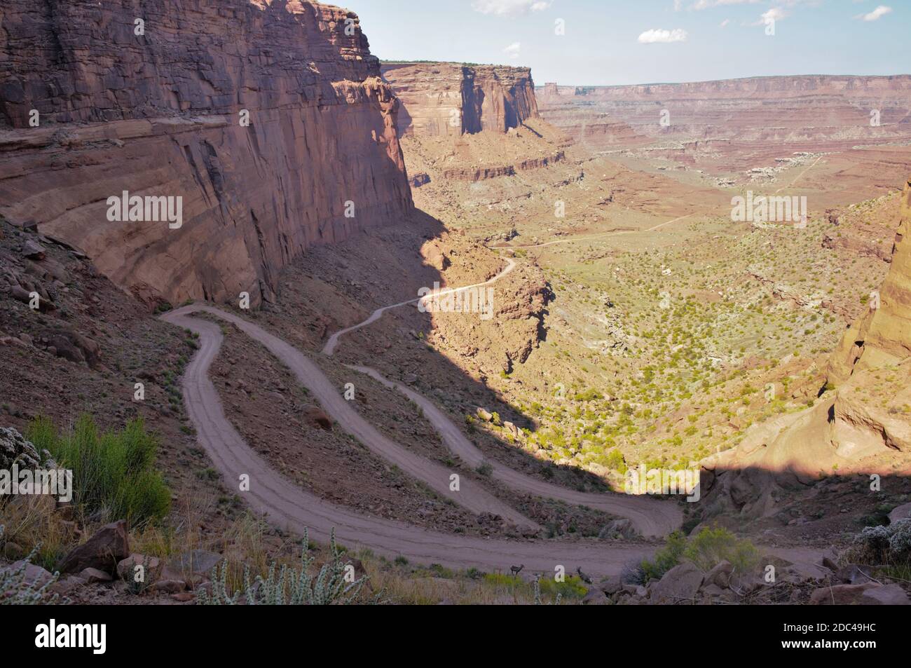 Shafer Switchbacks, Canyonlands National Park Stock Photo - Alamy