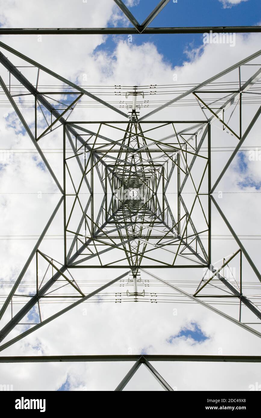 Converging symmetrical patterns created by the metal sheet lattice work ...