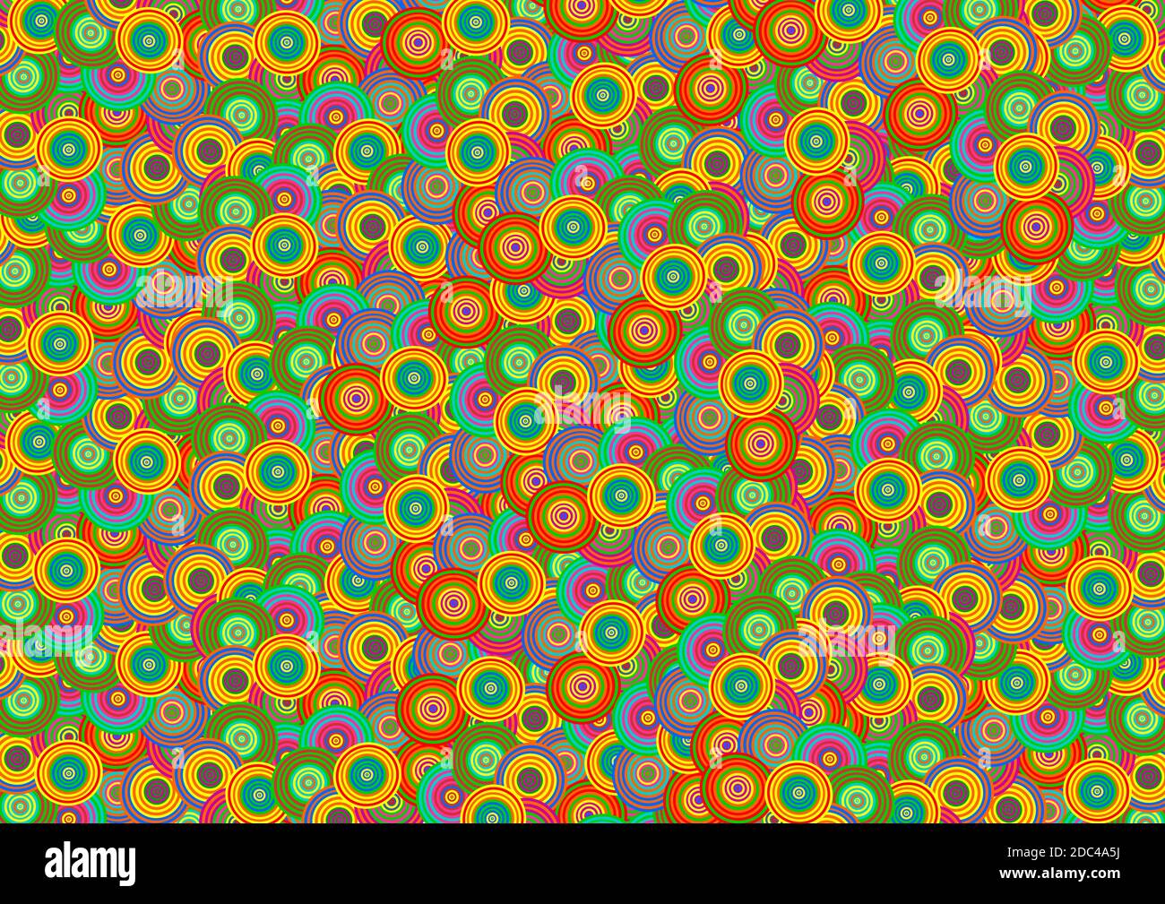 Abstract background made of fun colorful circle pattern for decoration ...