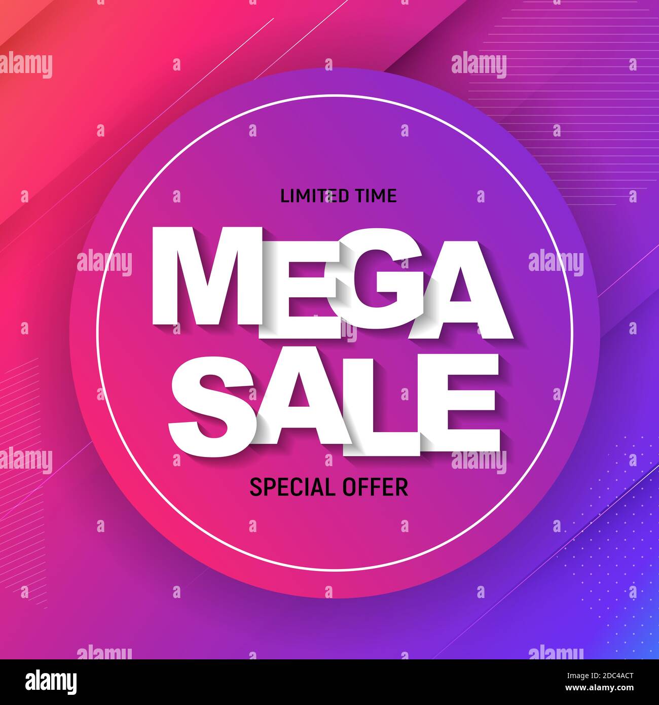 Abstract mega sale poster. illustration Stock Photo - Alamy