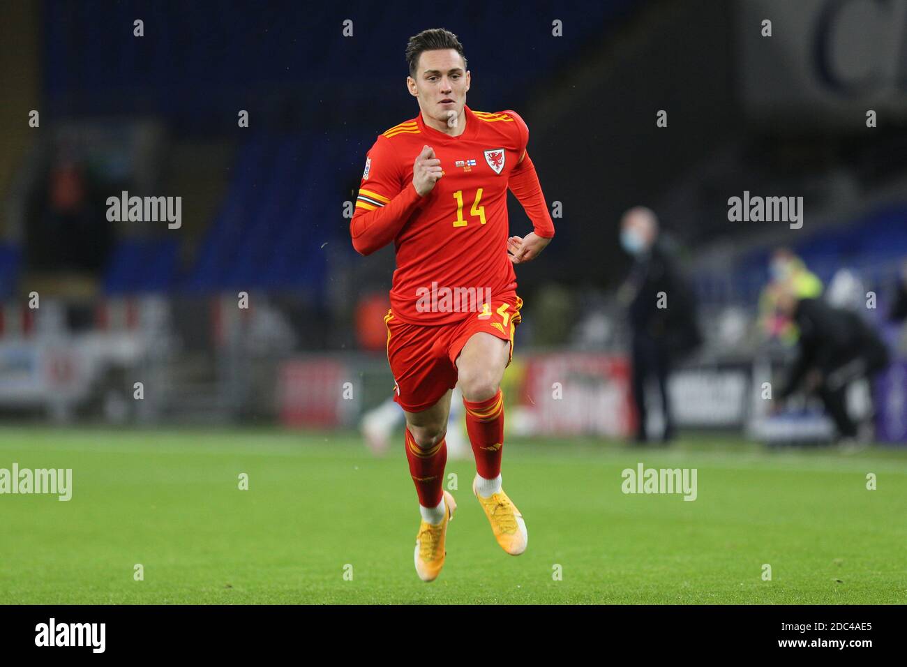 Cardiff, Wales, UK. 18th Nov, 2020. Connor Roberts of Wales during the ...