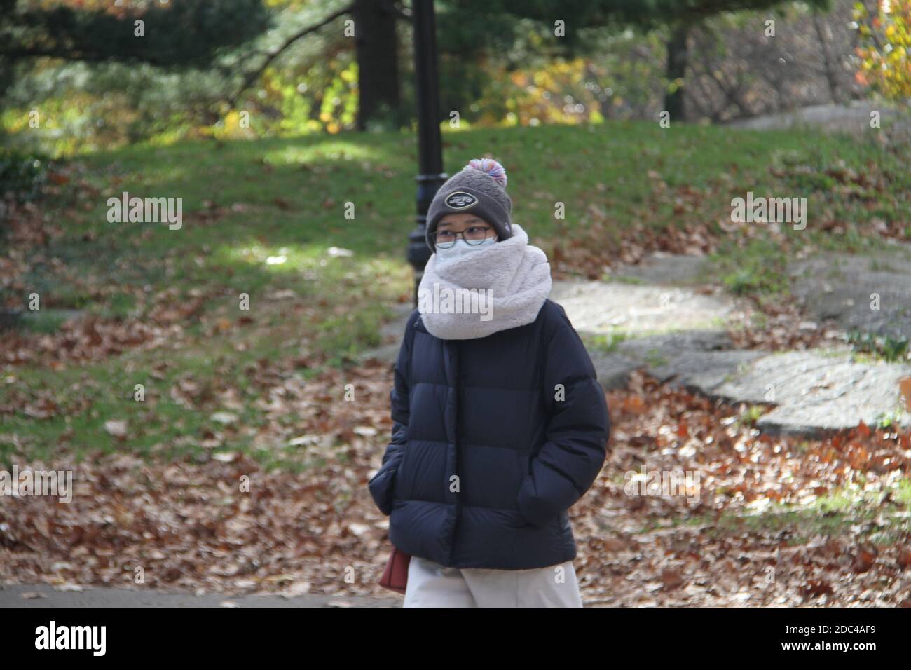 New York, USA. 18th Nov, 2020. (NEW) Movement of people at Central Park ...