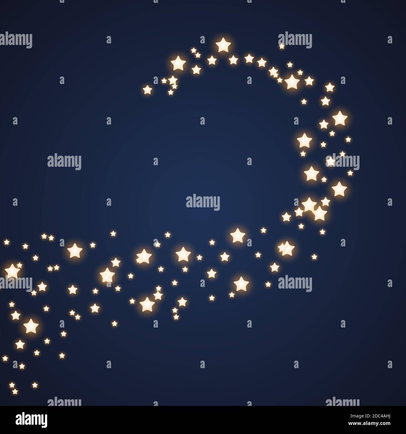 Falling star, comet line on night sky background. Illustration Stock ...