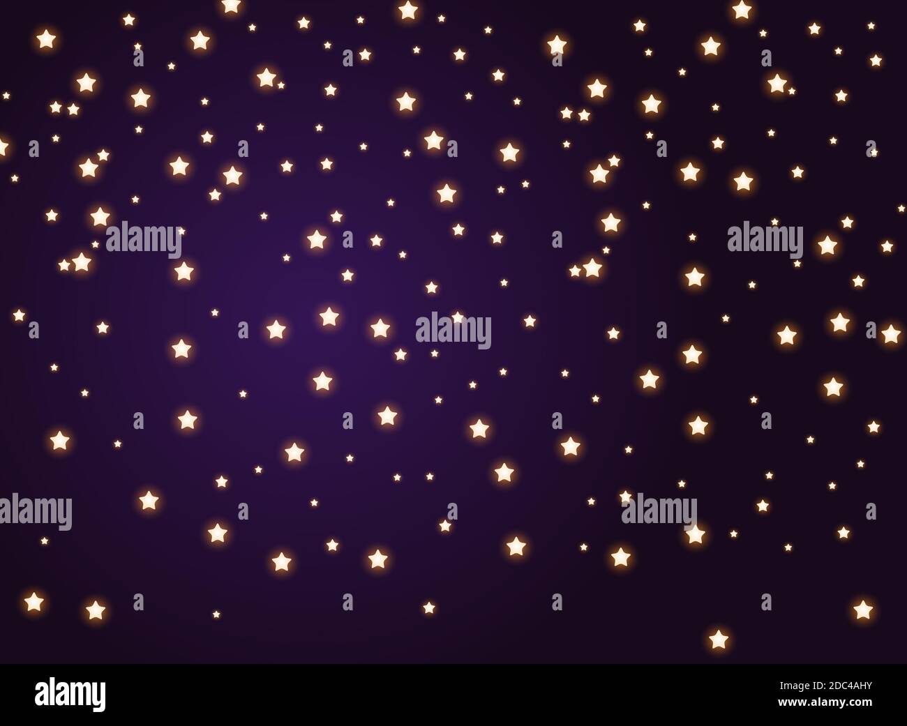 Glitter sparkles on night sky background. Illustration Stock Photo - Alamy