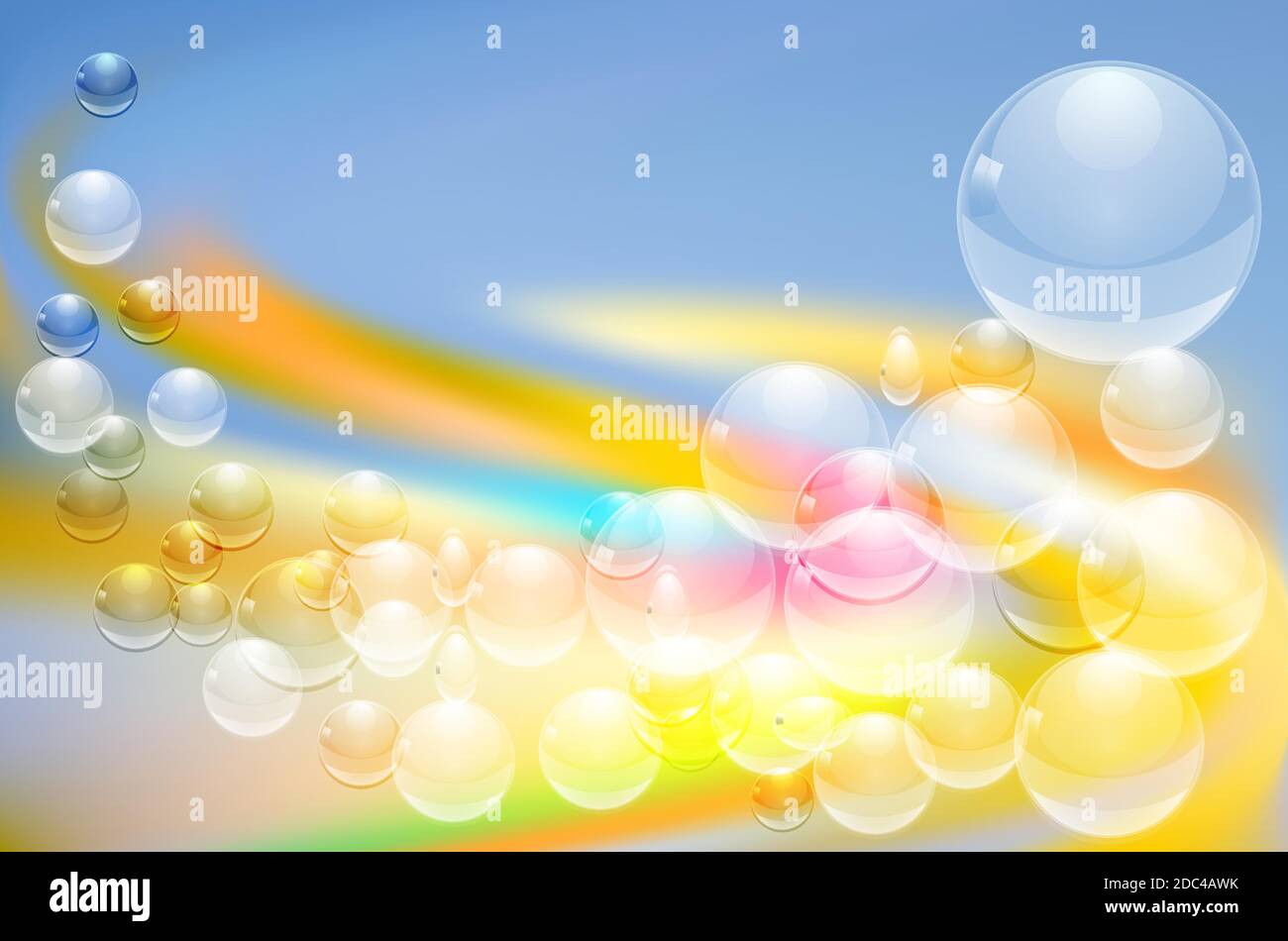 shiny drops of water on a colorful background Stock Vector Image & Art ...