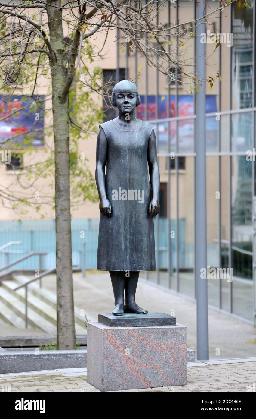 Statue of novelist Karin Maria Boye outside Gothenburg Library on ...