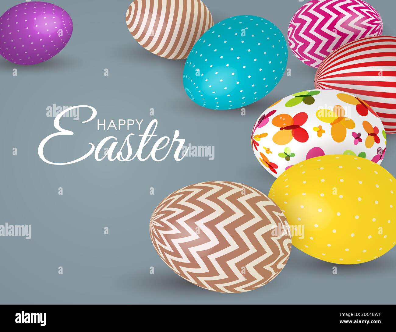 Abstract Happy Easter Template Holiday Background Illustration Stock ...