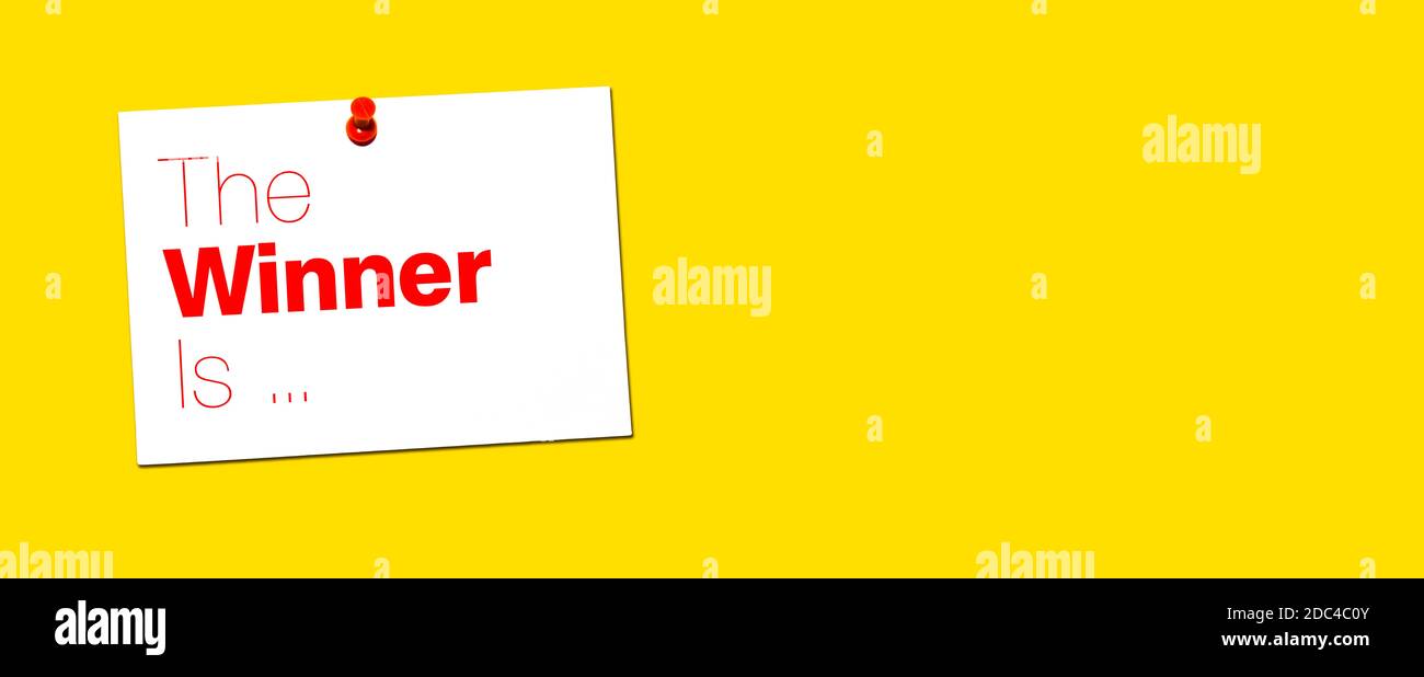 Prize winner sign hi-res stock photography and images - Alamy