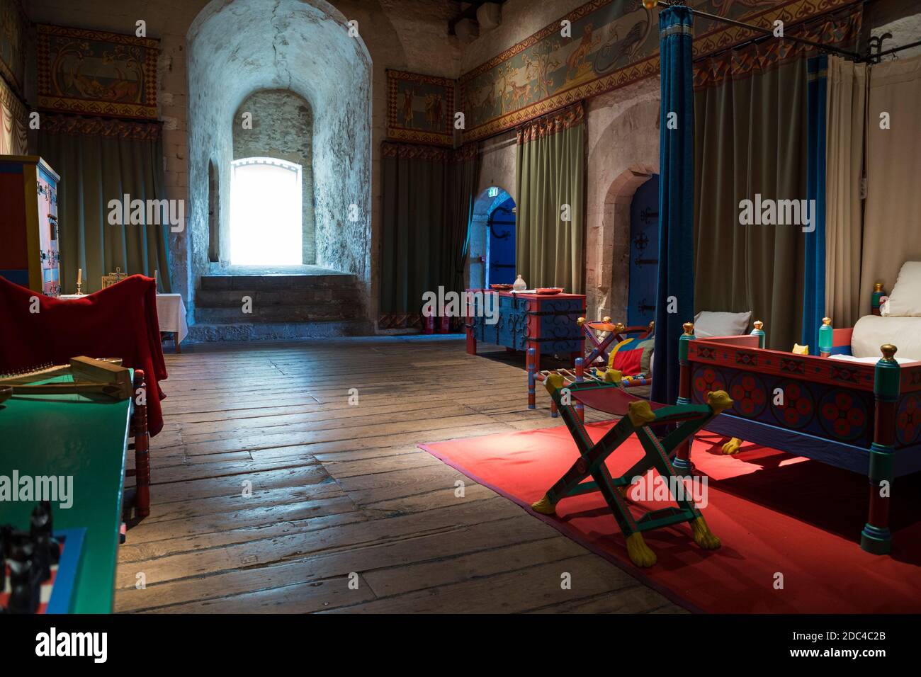 The Kings Chamber; one of the rooms inside The Great Tower / Donjon ...