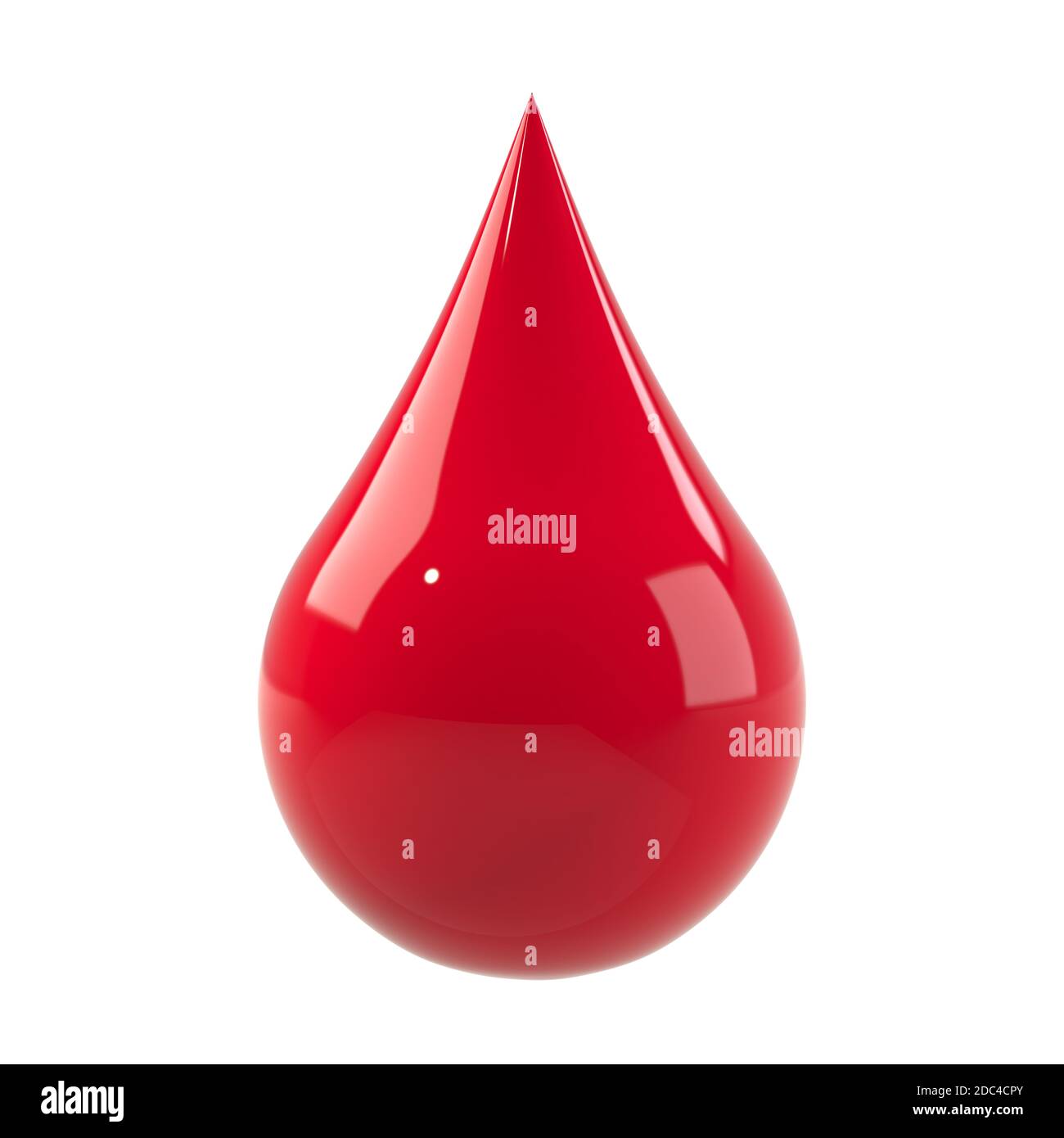Blood drop isolated on white. Red fluid or ink. Donate blood, save life ...