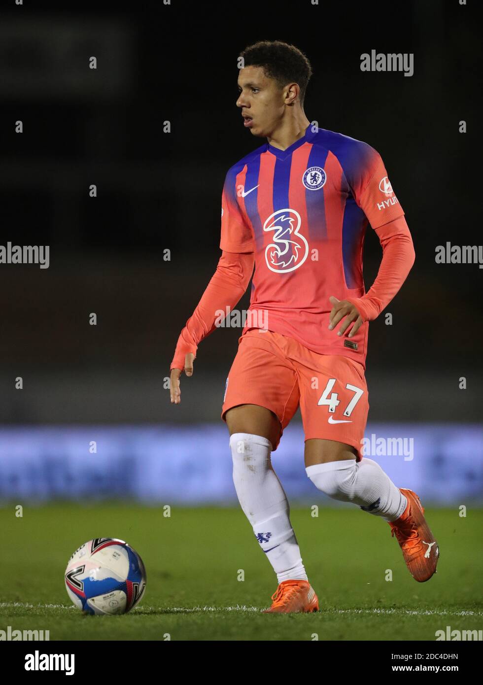 Chelsea Under 21's Henry Lawrence during the Papa John's Trophy ...