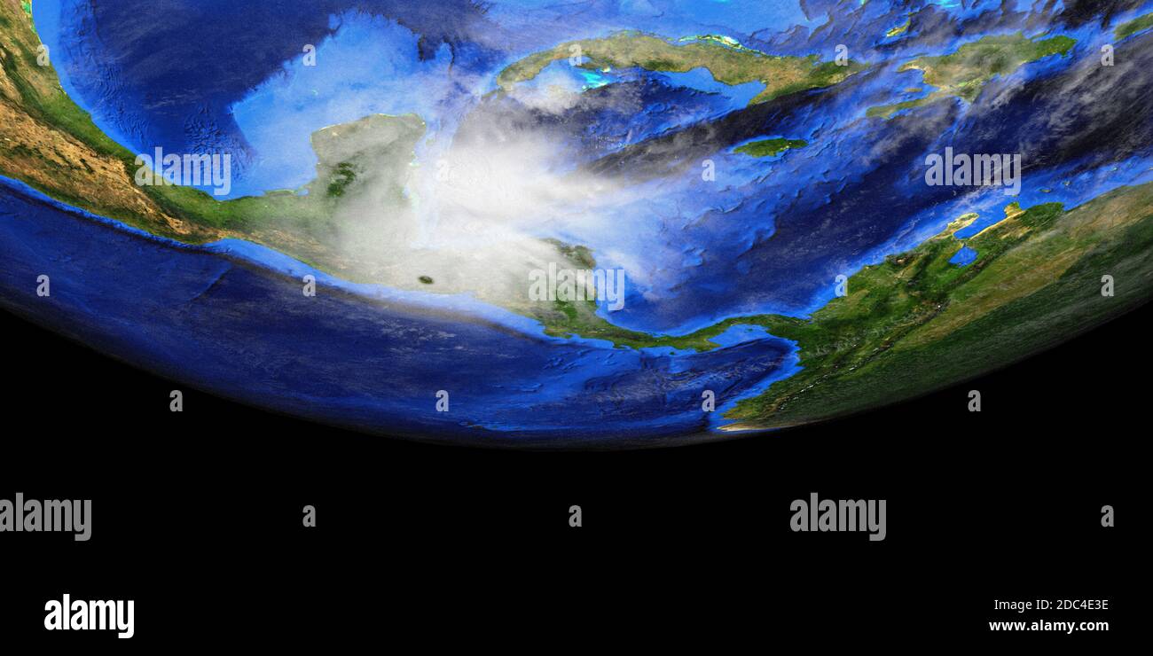 Hurricane Lota shown from Space. Extremely detailed and realistic high ...