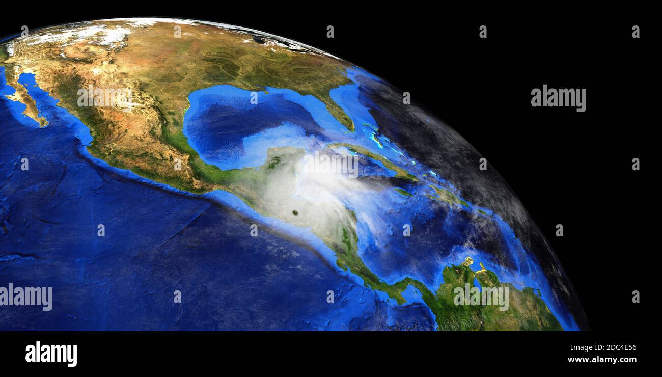 Hurricane Lota shown from Space. Extremely detailed and realistic high ...