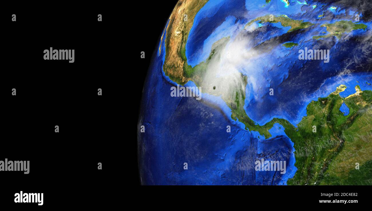 Hurricane Lota shown from Space. Extremely detailed and realistic high ...