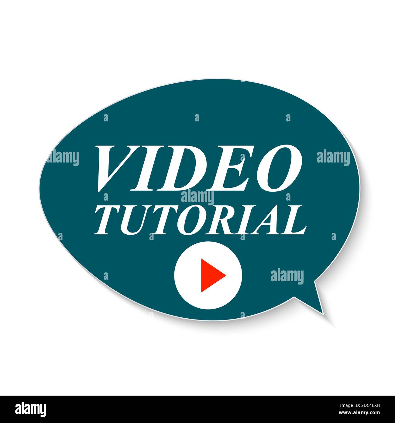 Video Tutorial Icon Illustration Stock Photo - Alamy