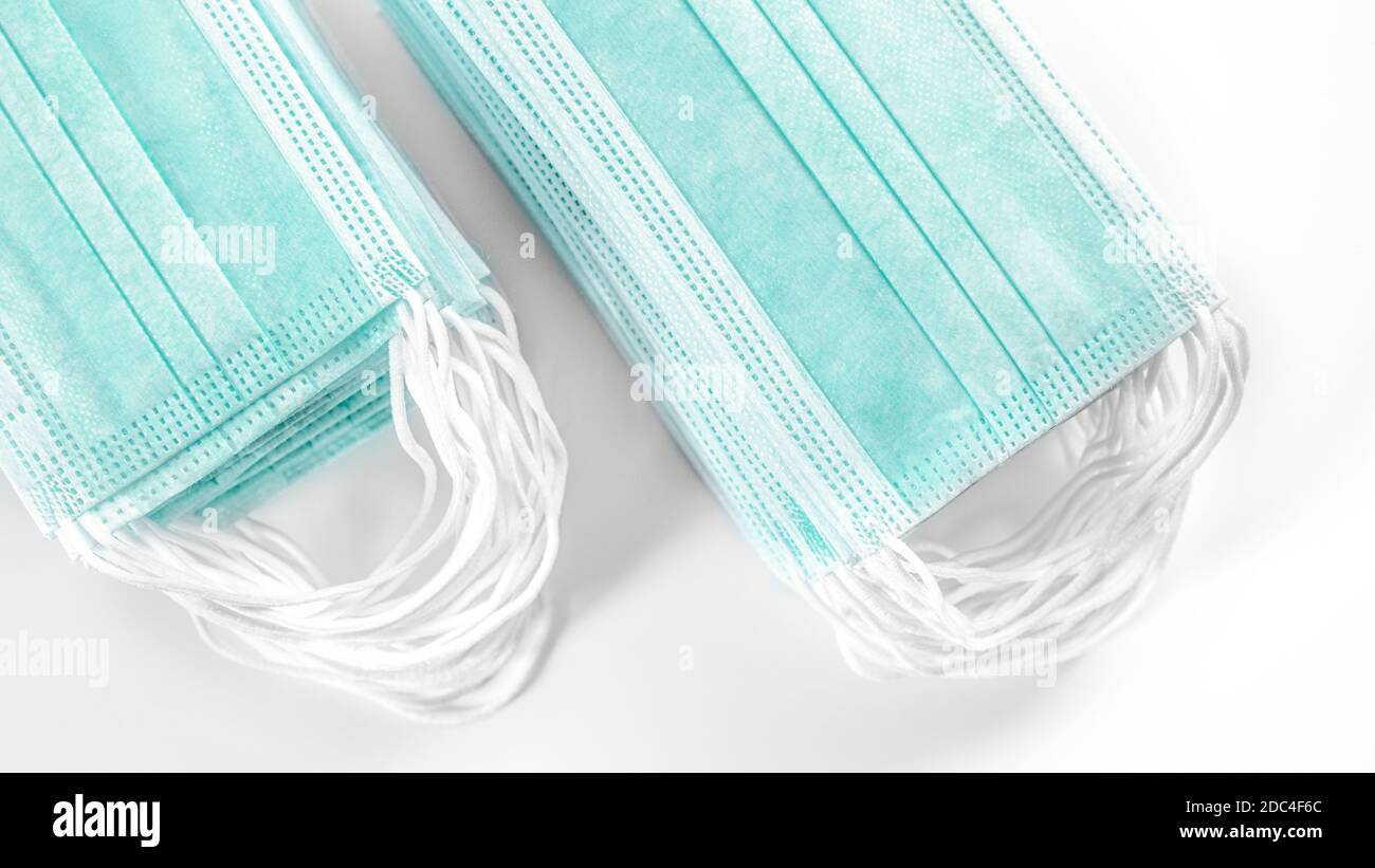 Medical disposable green masks for protection against covid - 19 ...