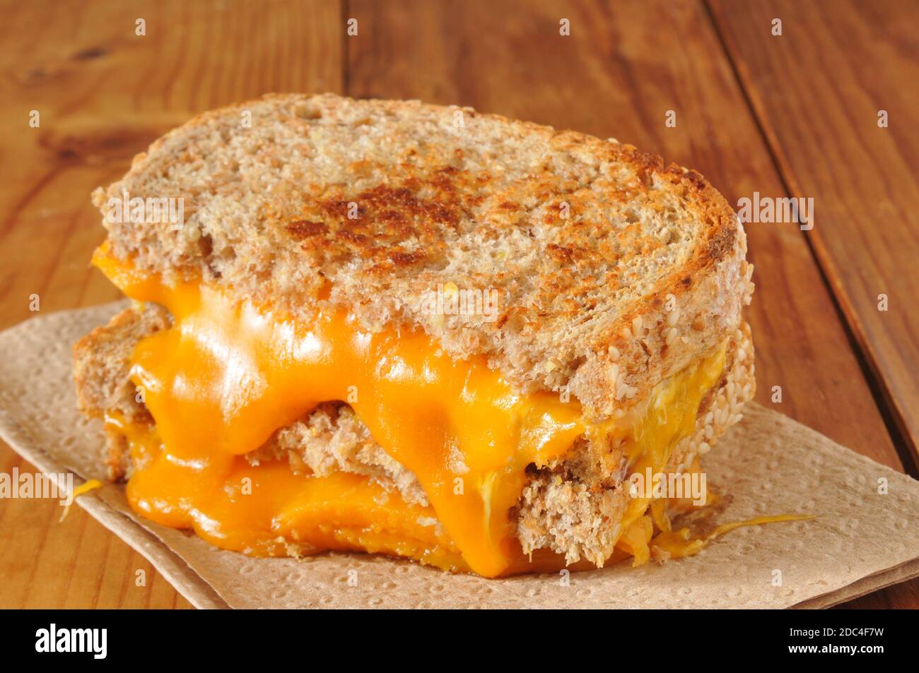 A grilled cheese sandwich on whole wheat bread Stock Photo - Alamy