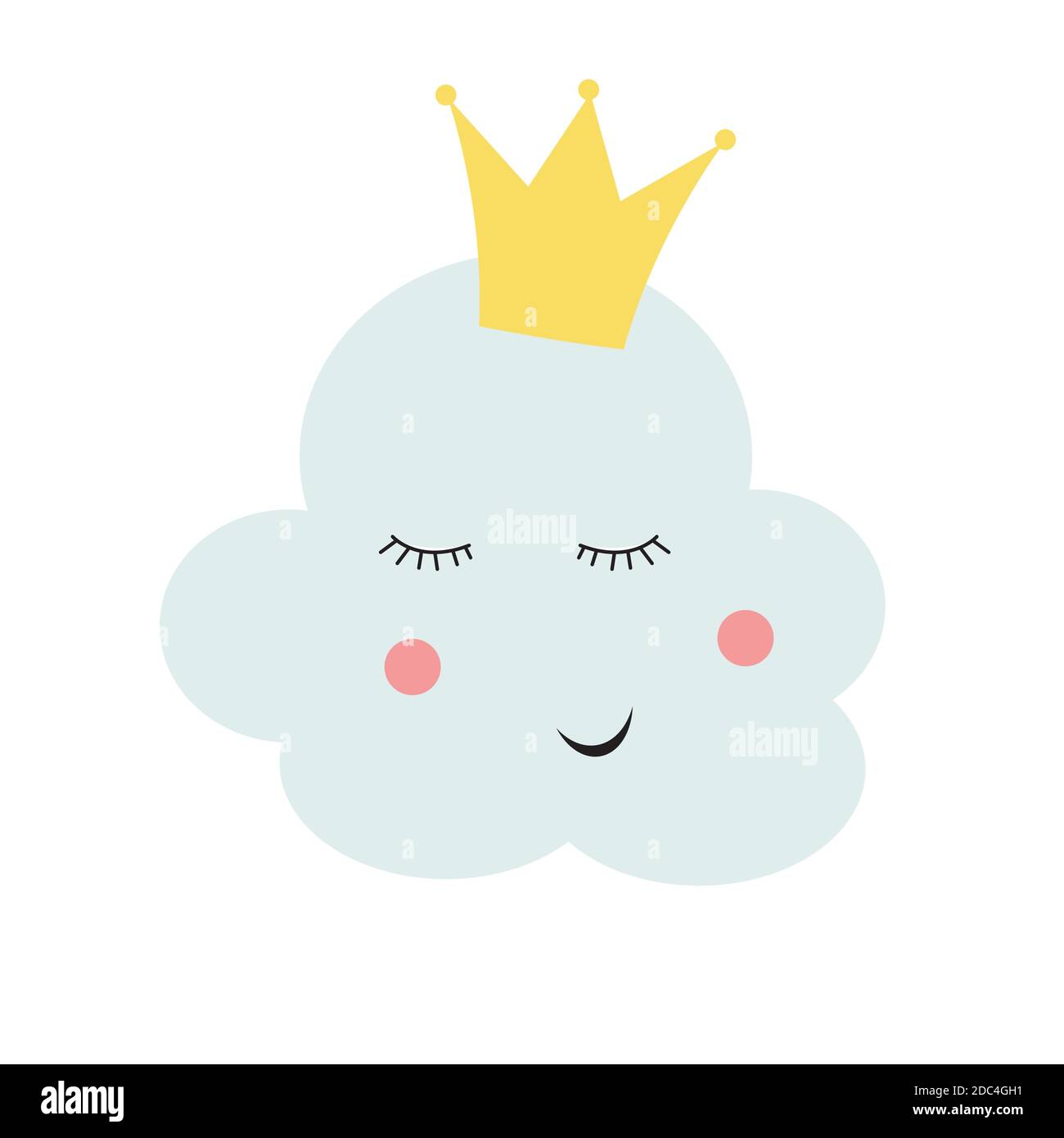 Cute little princess cartoon Cut Out Stock Images & Pictures - Alamy