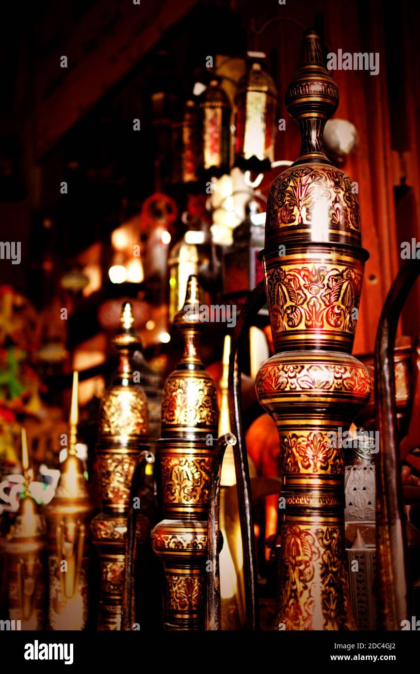 Old Arabic metal pitcher Stock Photo - Alamy