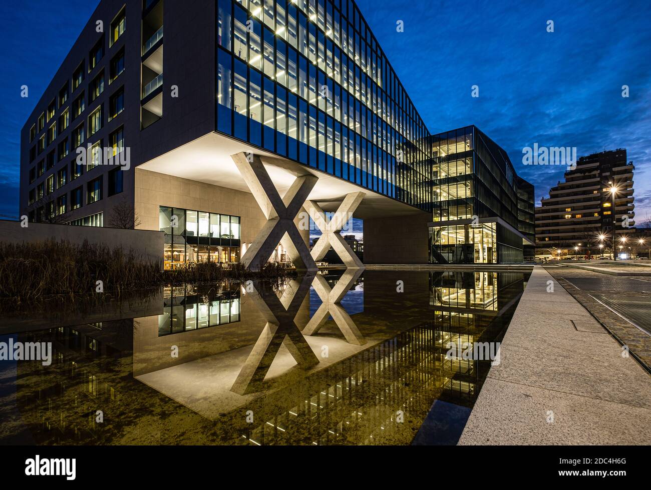 Milan:modern architecture in the new square Adriano Olivetti - Milan ...