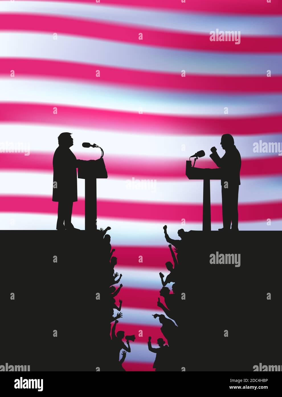 Battle of team leaders, confrontation fight of opponents. Man in ...