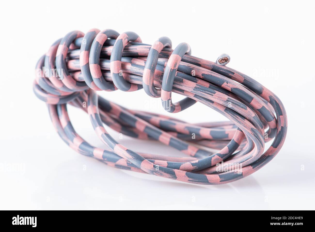 Electrical item rolled electric cable wire waste Stock Photo - Alamy